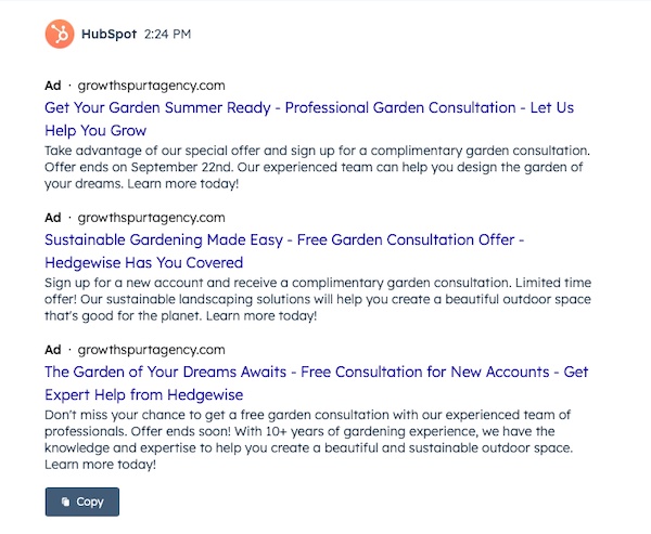How to Create Google Search Ads Using Campaign Assistant by HubSpot